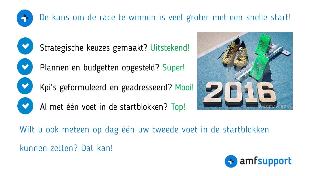 De kans om de race te winnen is veel groter met een snelle start! | AMF ...
